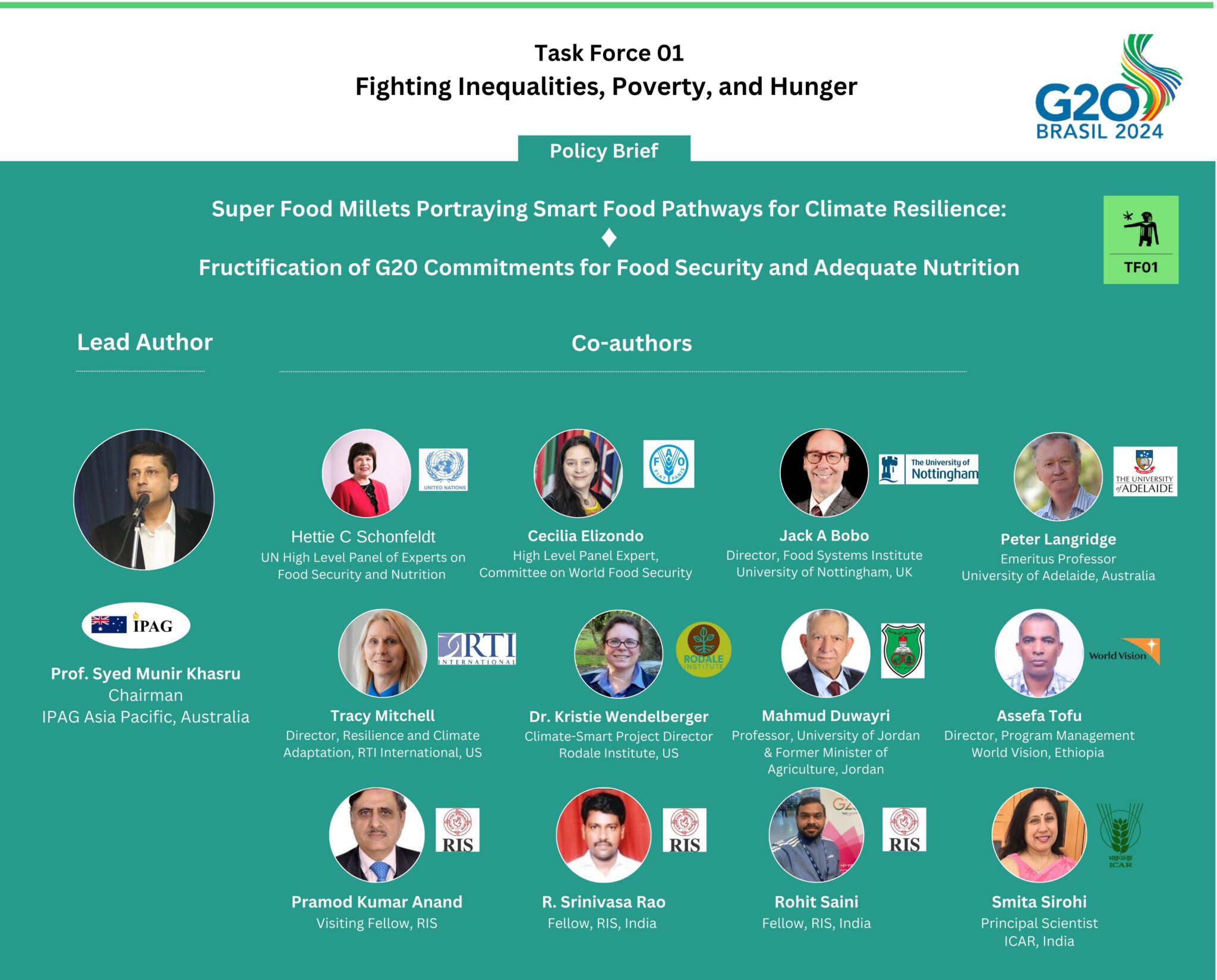 Super Food Millets Portraying Smart Food Pathways for Climate ...
