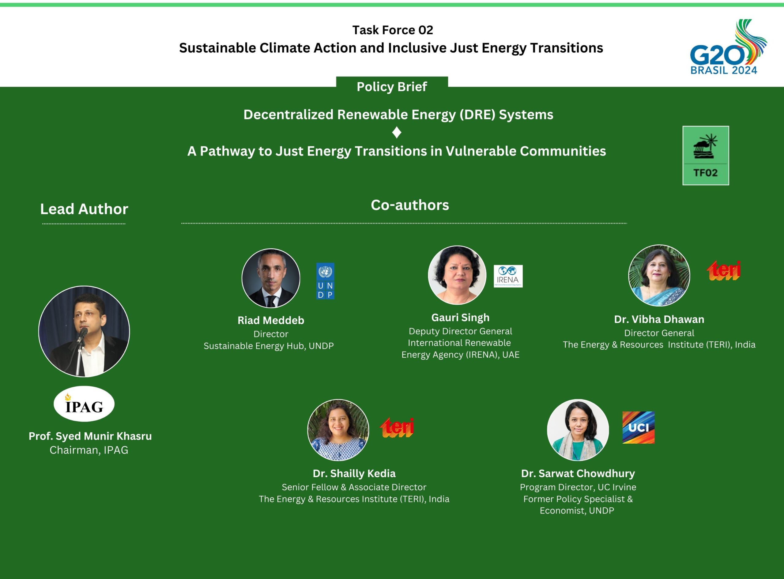 Decentralized Renewable Energy (DRE) Systems: A Pathway to Just Energy ...